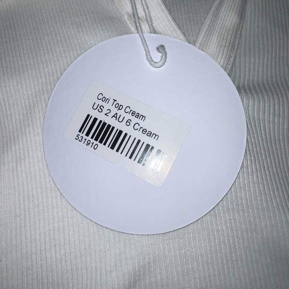 Princess Polly | Tops | Princess Polly Cori Top In Cream Size 2 New ...
